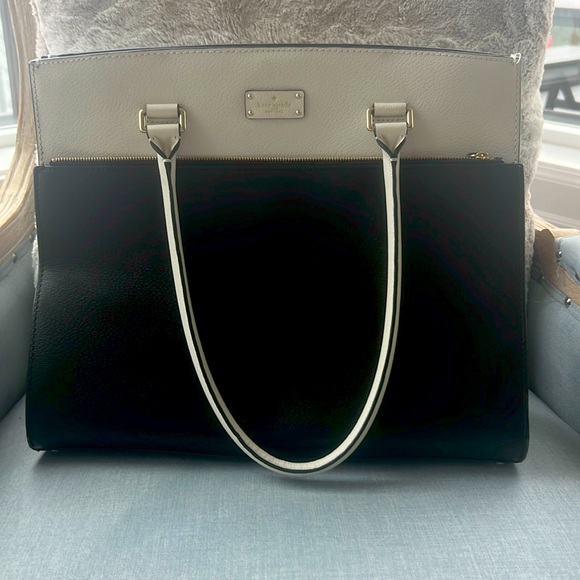 kate spade | Bags | Kate Spade Maeve Grove Street Cream And Black ...